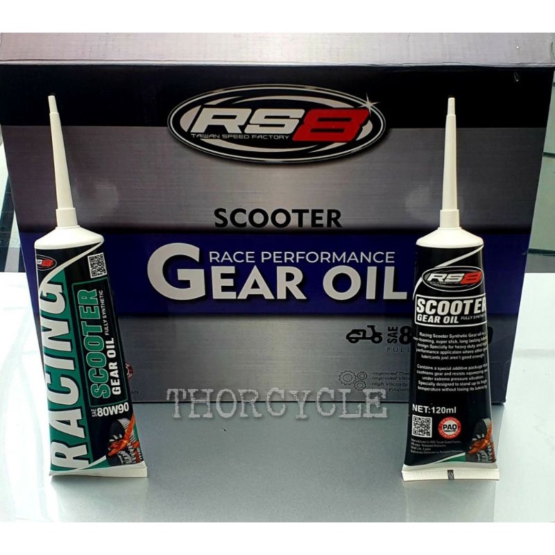 RS8 Racing Scooter Gear Oil SAE80W90 (120ml) | Shopee Philippines