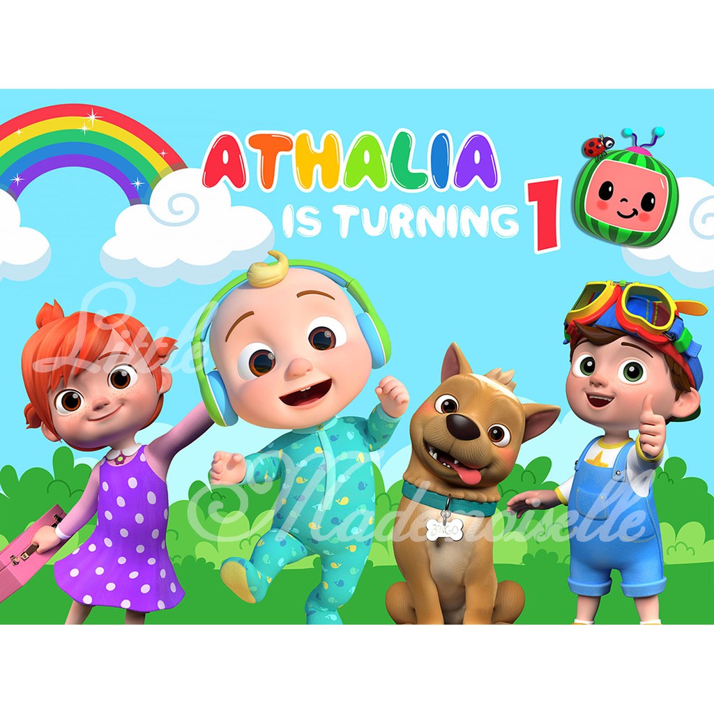 Coco Melon Party Banner Backdrop | Shopee Philippines