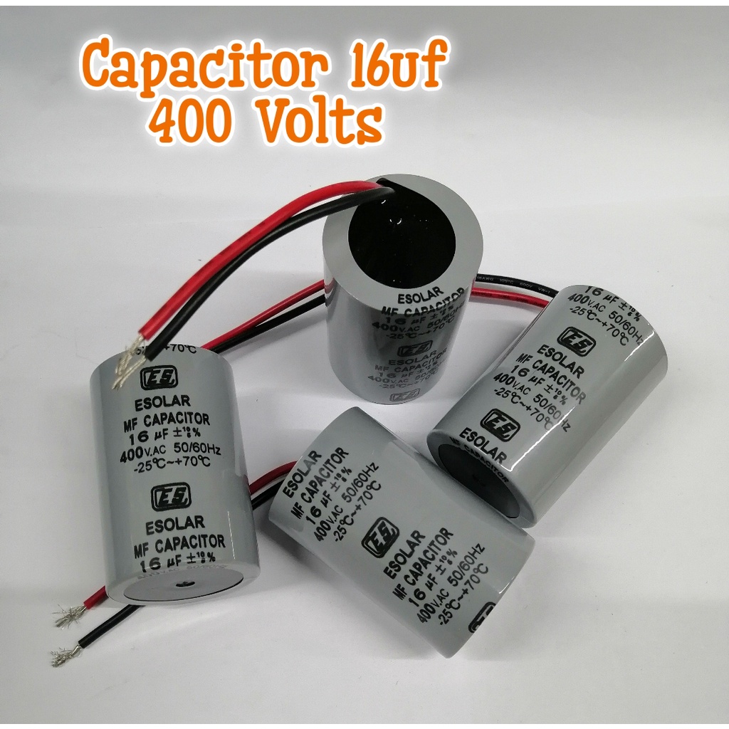 CAPACITOR 16UF 400 VOLTS FOR INDUSTRIAL SEWING MOTOR | Shopee Philippines