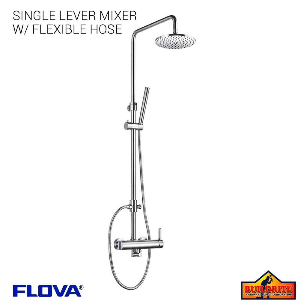 FLOVA FH 8463A-D51-8818-BN Single Lever Shower Mixer with Rain Shower ...