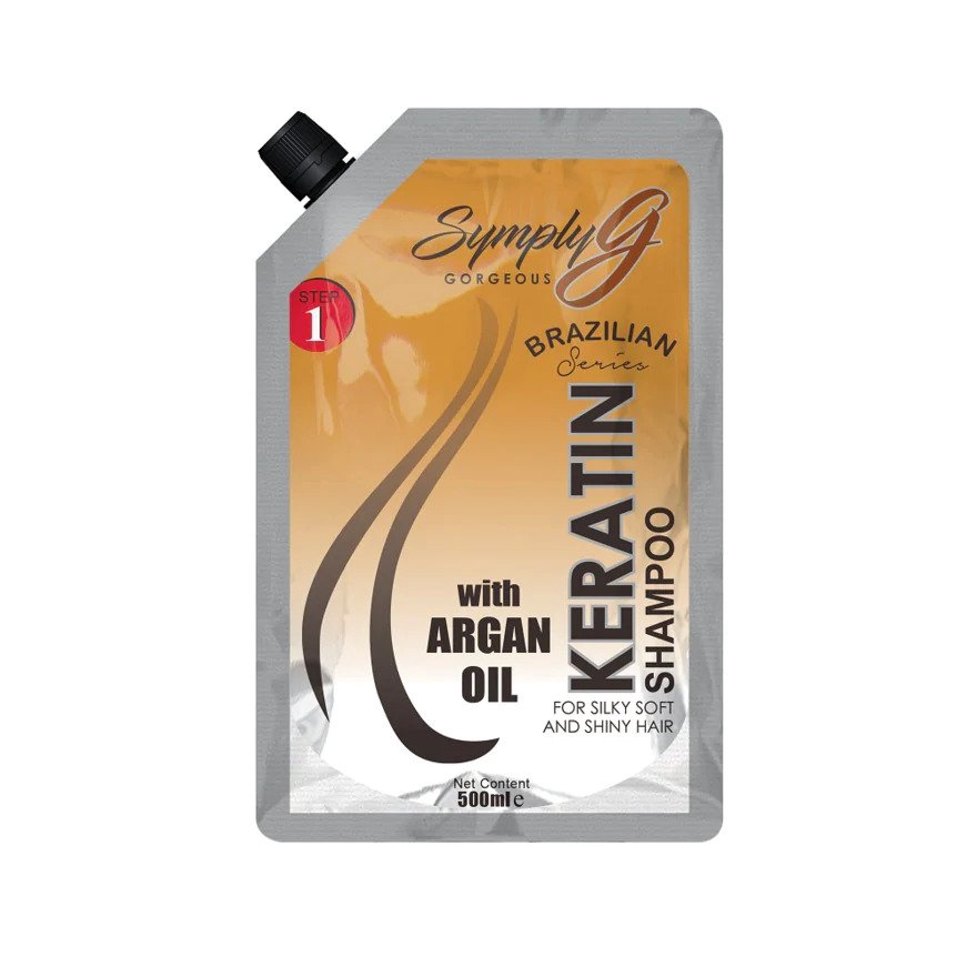 SIMPLY G Keratin Shampoo With Argan Oil 500ml | Shopee Philippines