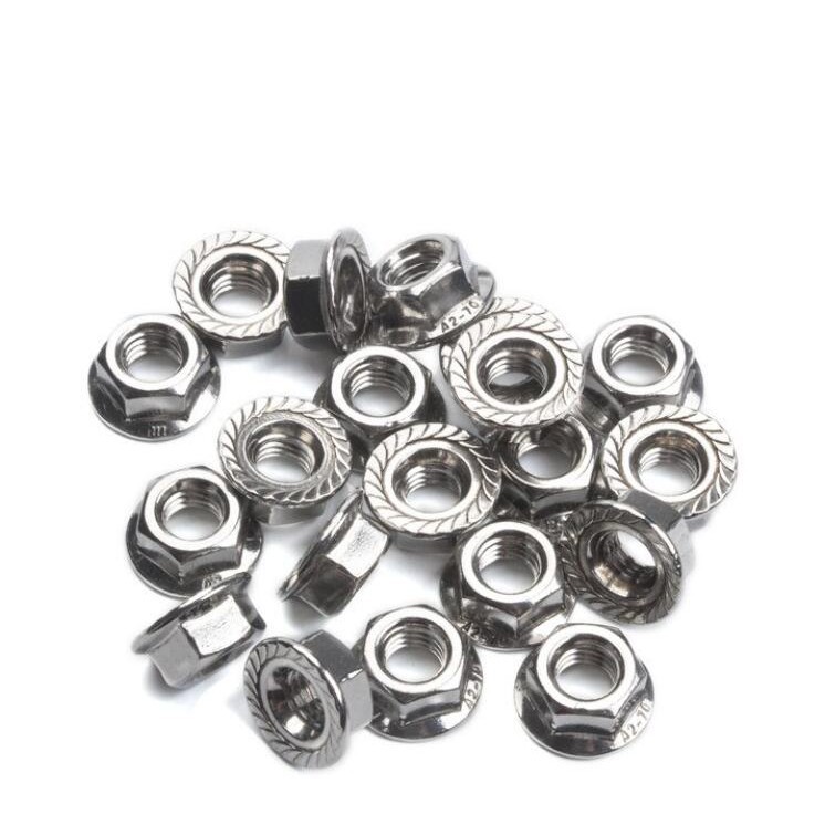 Non-slip Hexagon Flange Nuts M3 M4 M5 M6 M8 M10 M12 Pinking Slip ...