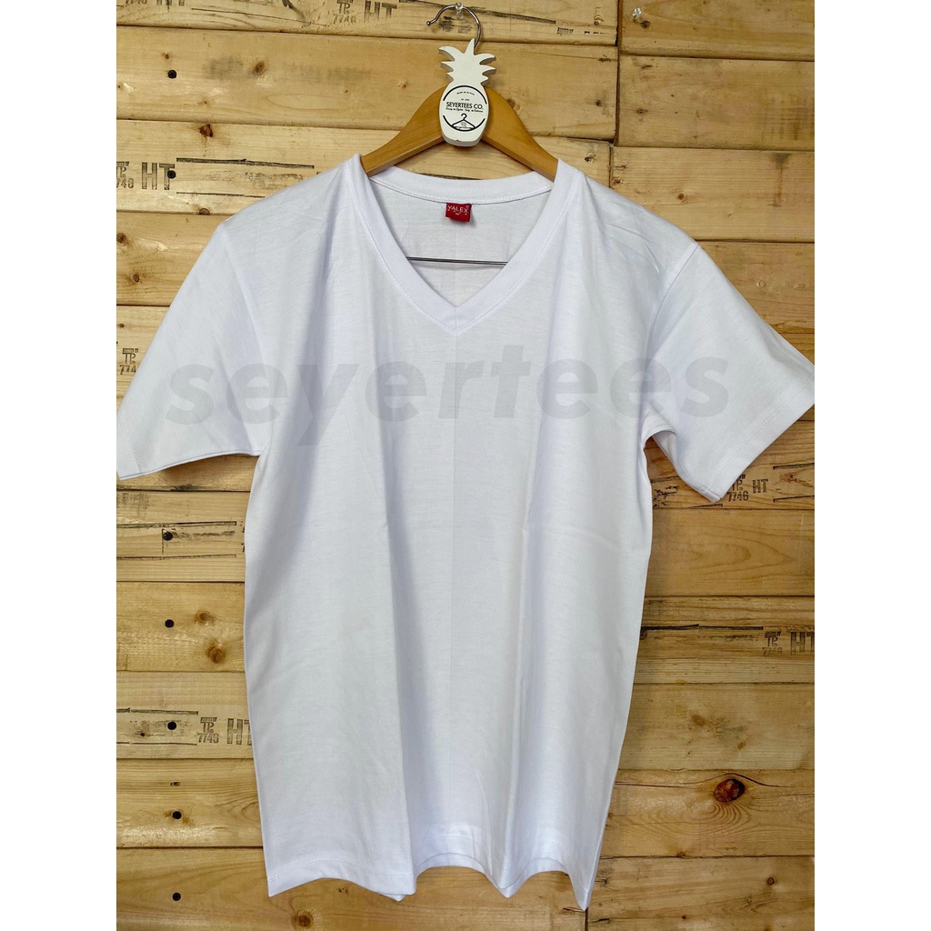 [SEYERTEES] Yalex VNECK TSHIRT BLACK AND WHITE Red Label Adult Unisex ...