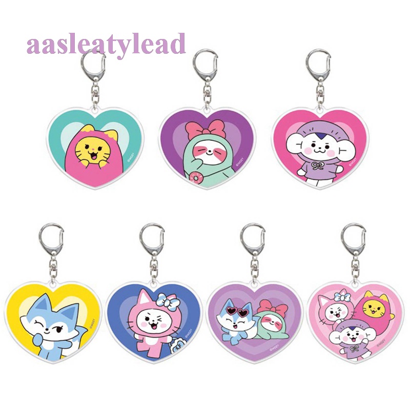 Aasleaty ITZY WDZY Heart Series Lia Ryujin Yuna Keychain Pendant ...