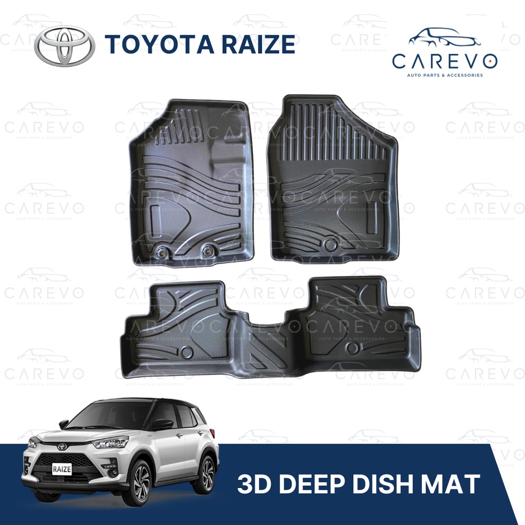 Toyota Raize 2022 3D Deep Dish Matt | Shopee Philippines