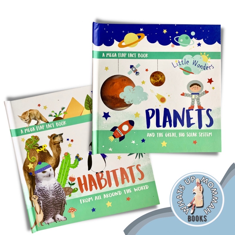 LITTLE WONDERS MEGA FLAP FACT BOOK-Planets | Habitat by WhatsUpMommah ...