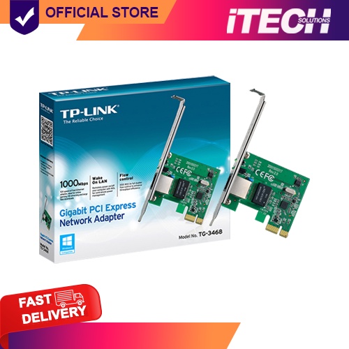 TP-LINK 10/100/1000M GIGABIT PCI-E NETWORK ADAPTER (TG-3468) | Shopee Philippines