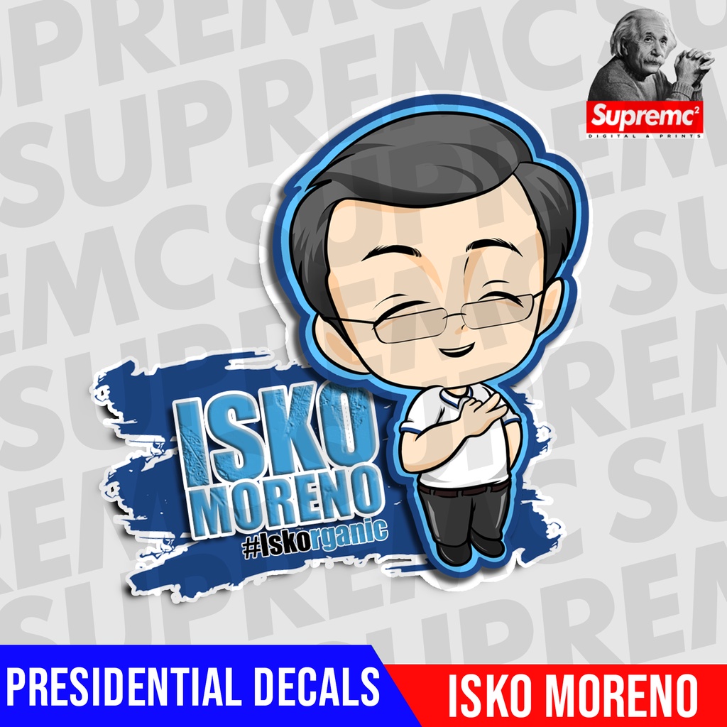 CHIBI STYLE PRESIDENTIAL STICKER (ISKO MORENO) | Shopee Philippines