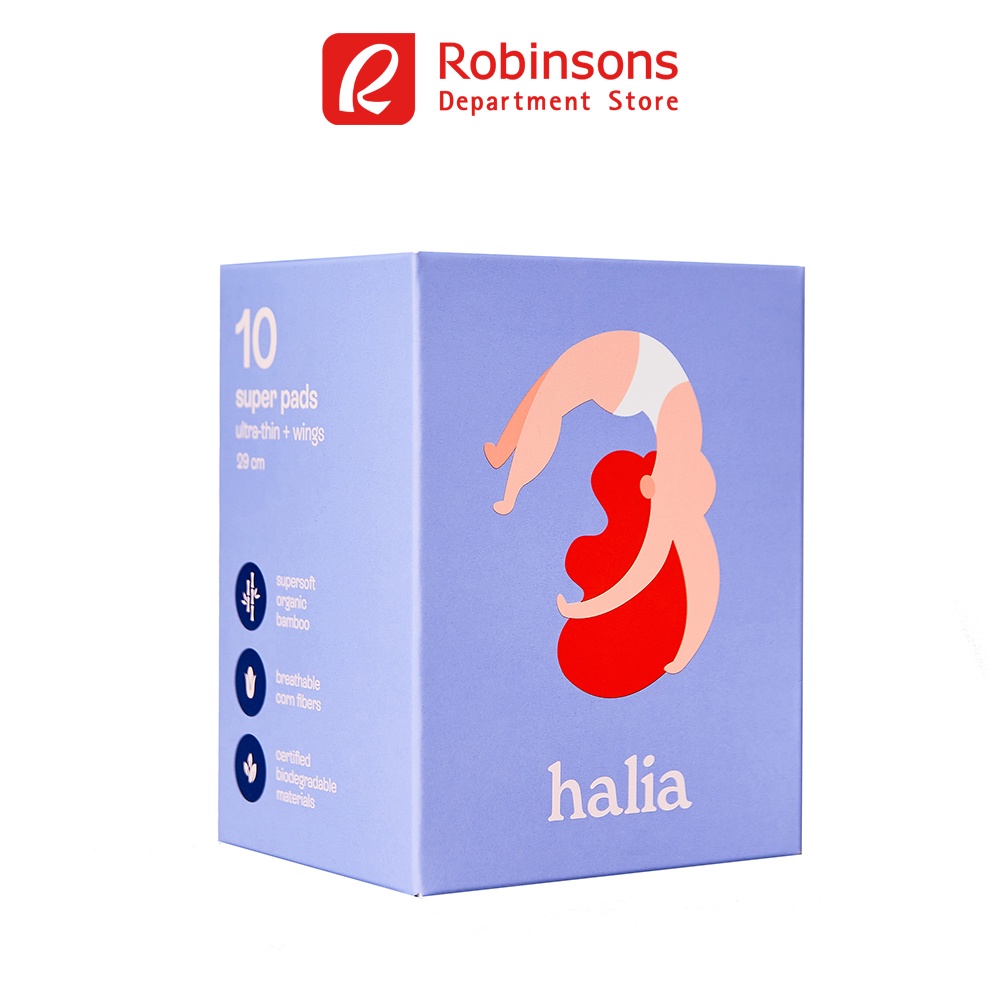 Halia Super Biodegradable Pads 10s | Shopee Philippines