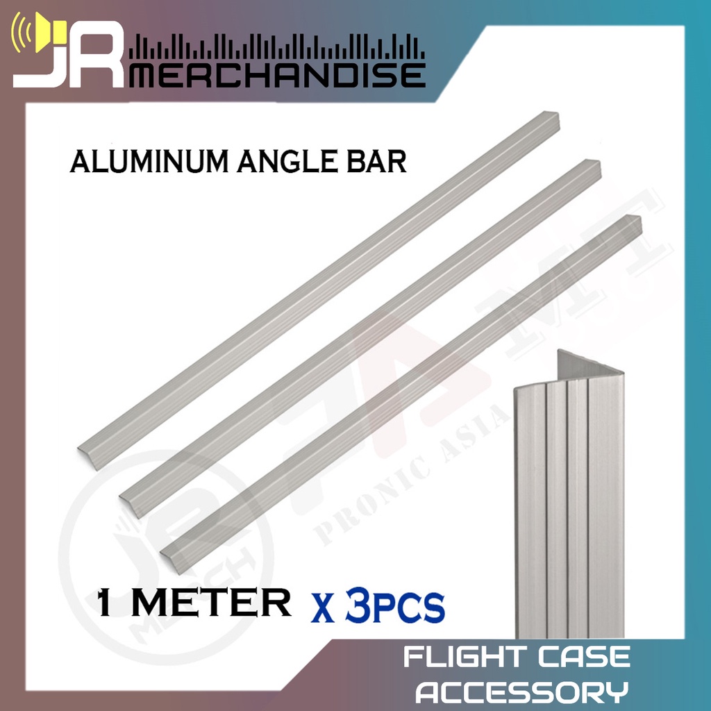 [JRM] (AB-1Mx3) 3pcs Aluminum Angle Bar - 1 meter length Each Cut ...