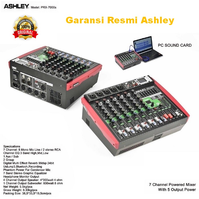 Ashley PRX-700s ORIGINAl Audio POWER MIXER | Shopee Philippines