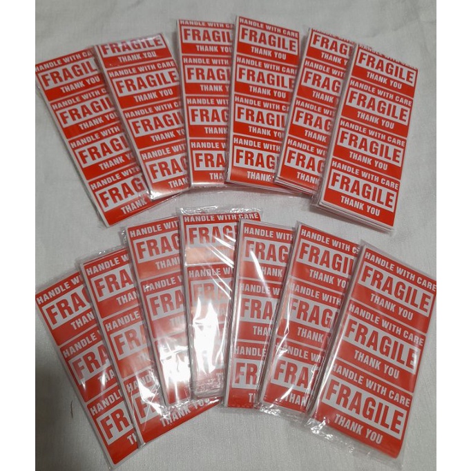 Fragile Stickers and Tape Handle with Care Warning 50/100 pcs, 1 roll ...