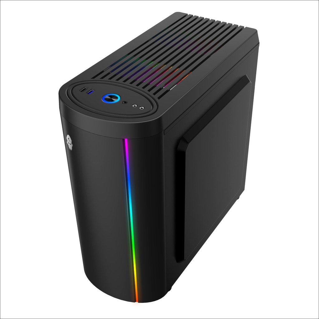 Coolman Streamer Rgb Led Stripe Tempered Glass Side Case | Shopee ...