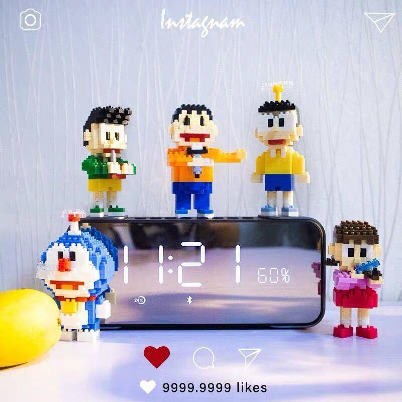 Doraemon building blocks dorami nano block Nobita Nobi 3D jigsaw puzzle ...