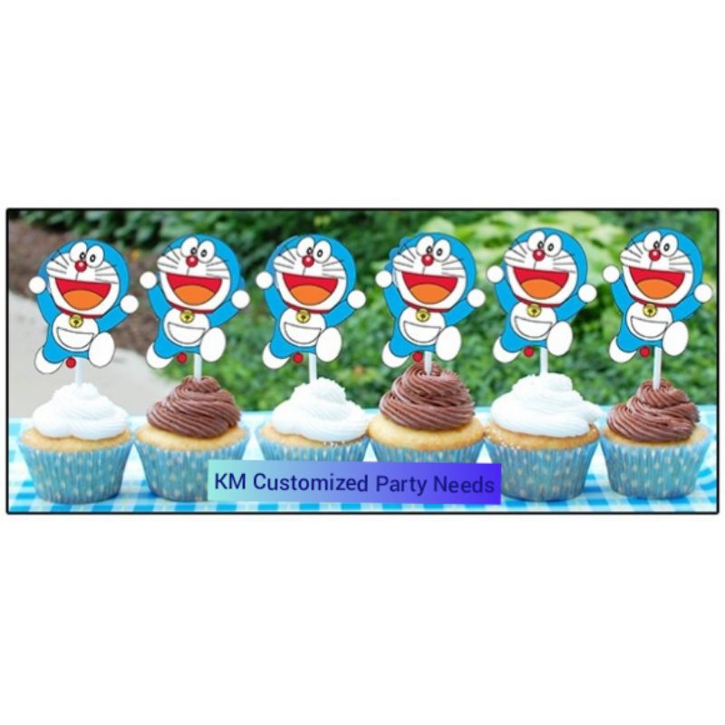 Doraemon Cupcake Topper (12pcs./pack) | Shopee Philippines