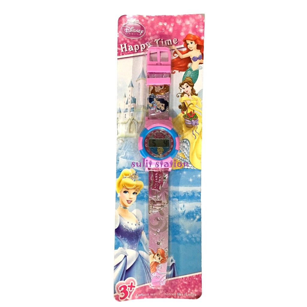 DISNEY PRINCESS GLITTERS FASHION GIRLS KIDS DIGITAL WATCH watches ...