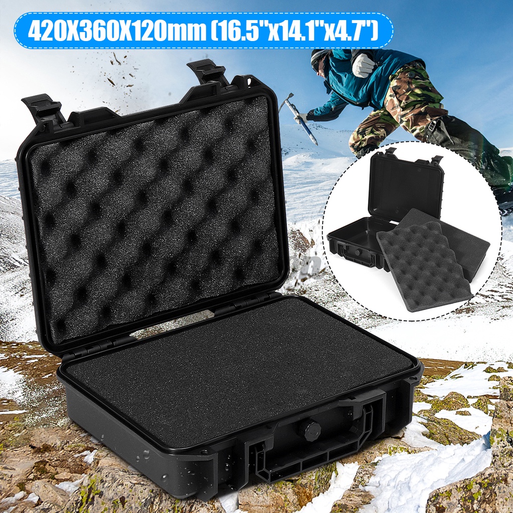 4 Sizes Waterproof Hard Carry Tool Case Storage Box Camera Photography ...