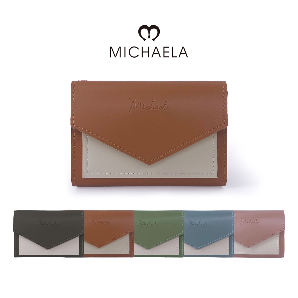 MICHAELA Contrasting Colors Women Mini Card Holder 26 Transparent Card ...