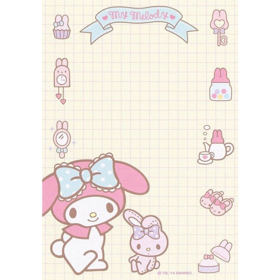 My Melody Notepad 20 Loose Sheets by Airame Studio | Shopee Philippines