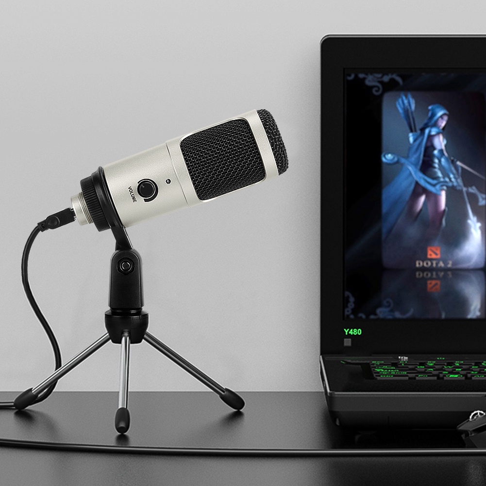 Professional Studio Microphone Usb Wired Condenser Karaoke Mic Computer ...