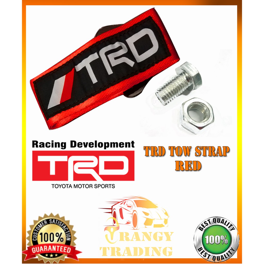 TRD Tow Strap RED (Car Accessories) | Shopee Philippines