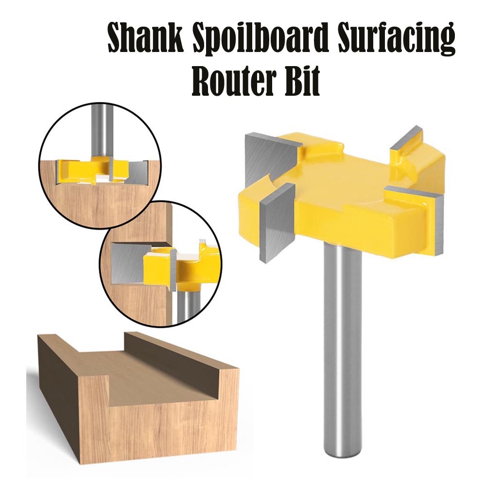 GMINI 1pc Shank Spoilboard Surfacing Router Bit/Woodwork Supplies ...