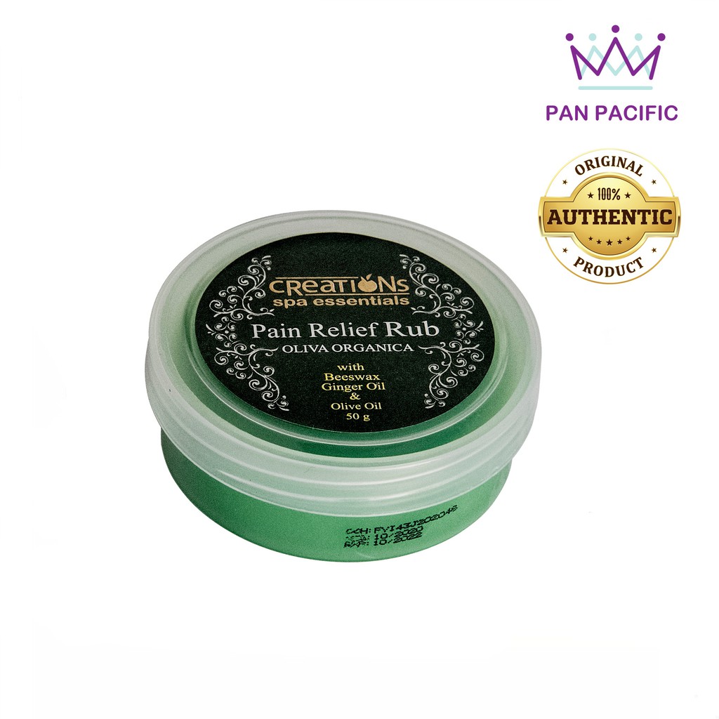 Creations Spa Essentials Pain Relief Rub 50g (Oliva) | Shopee Philippines