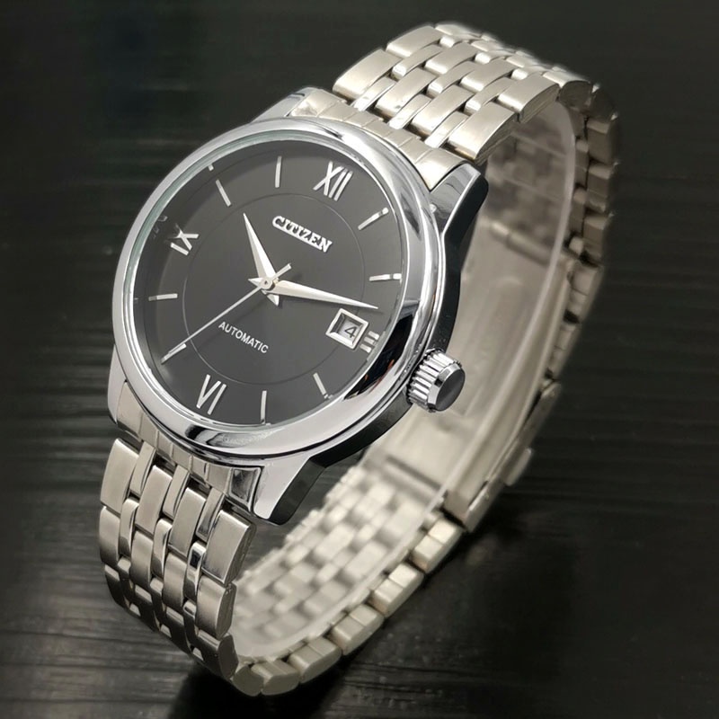 Citizen Automatic Mechanical Watch Steel Band Young Man | Shopee ...