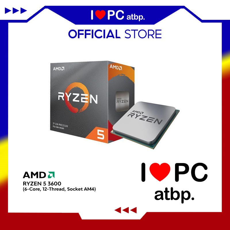 AMD Ryzen 5 3600 (6-Core, 12-Thread, Socket AM4) | Shopee Philippines