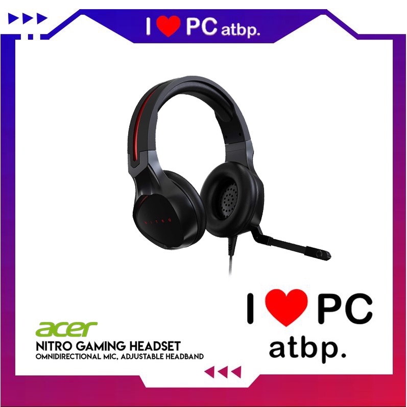 Acer Nitro Gaming Headset, Omnidirectional Mic, Adjustable Headband ...
