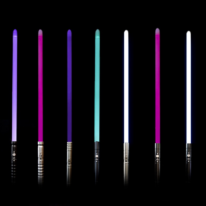 Star Wars Lightsaber Rgb Dueling Stick Metal Handle with Pc Blade Laser ...