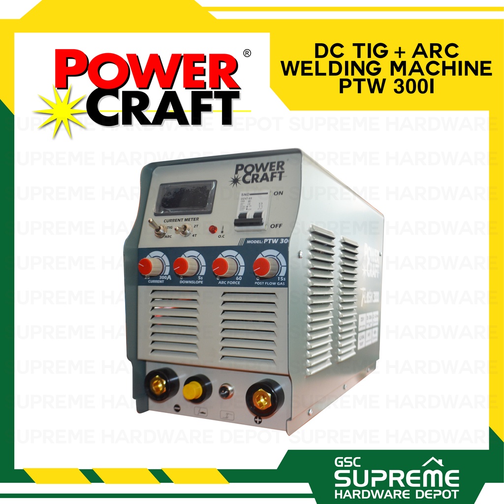 Powercraft DC TIG ARC Inverter Welding Machine PTW 300i | Shopee ...
