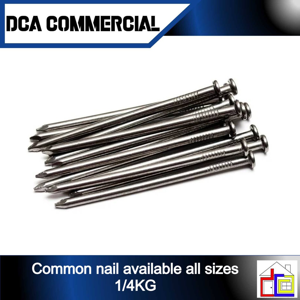 Common Nail Available All Sizes (1/4kg) | Shopee Philippines