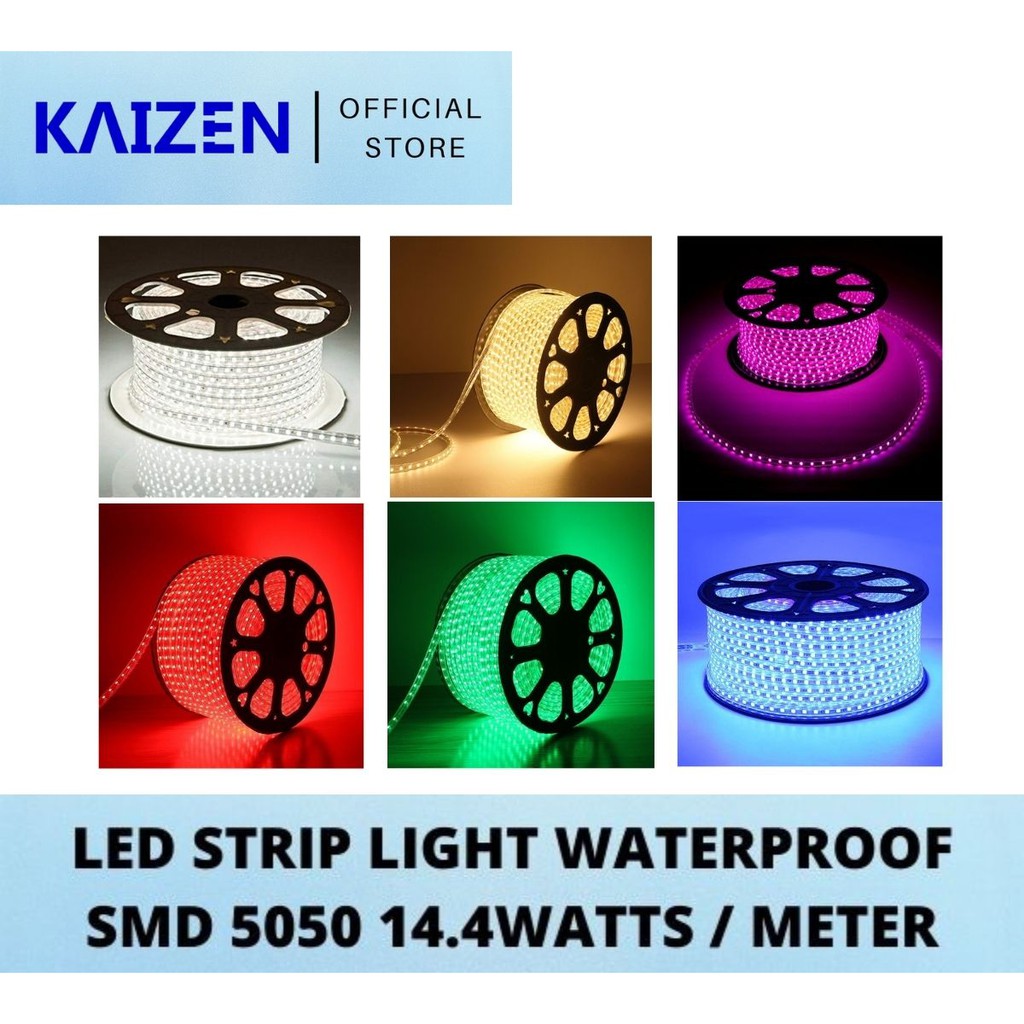 Kaizen LED Strip light Cove light 220V 14.4W WATERPROOF (Sold Per Meter ...