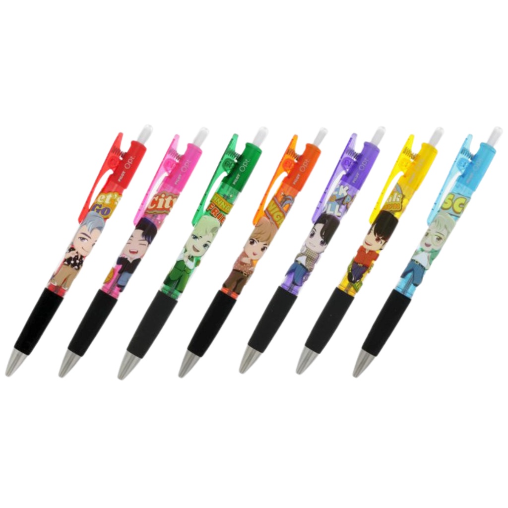 Pilot Opt BTS TinyTan RM Jimin V Suga Jin J-Hope Jungkook Ballpoint Ink ...