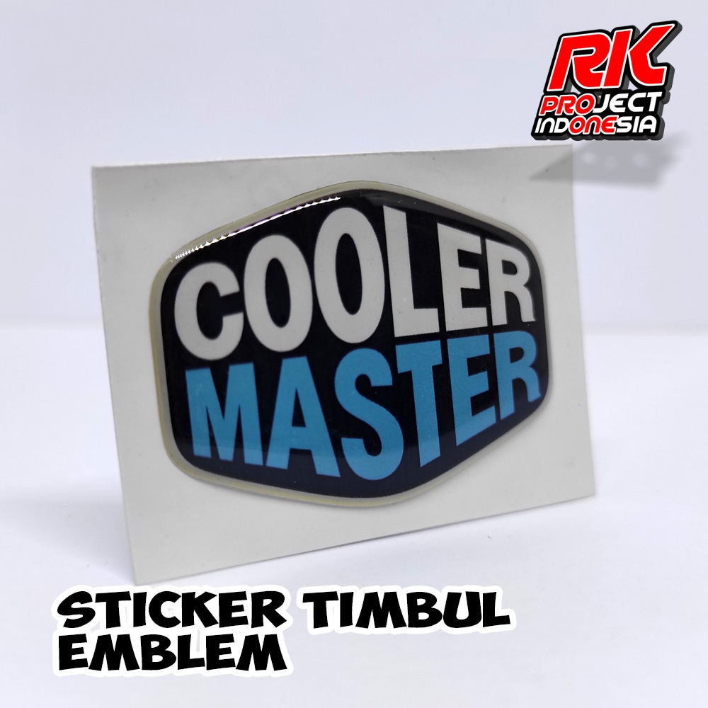 Cooler MASTER Sticker Embossed Flexible Resin Emblem | Shopee Philippines