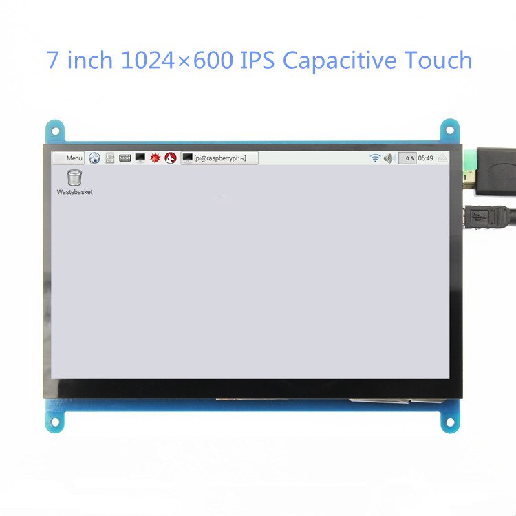 7 inch 1024*600 IPS Capacitive Touch Panel TFT LCD Module Screen Display for Raspberry Pi 3 B+ ...