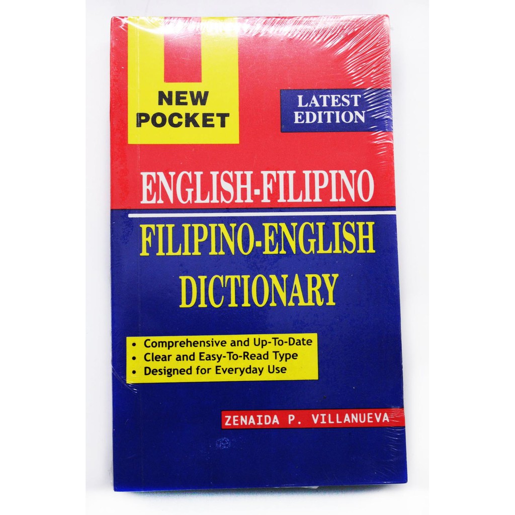 Latest Edition New Pocket Dictionary English-Filipino / Filipino ...