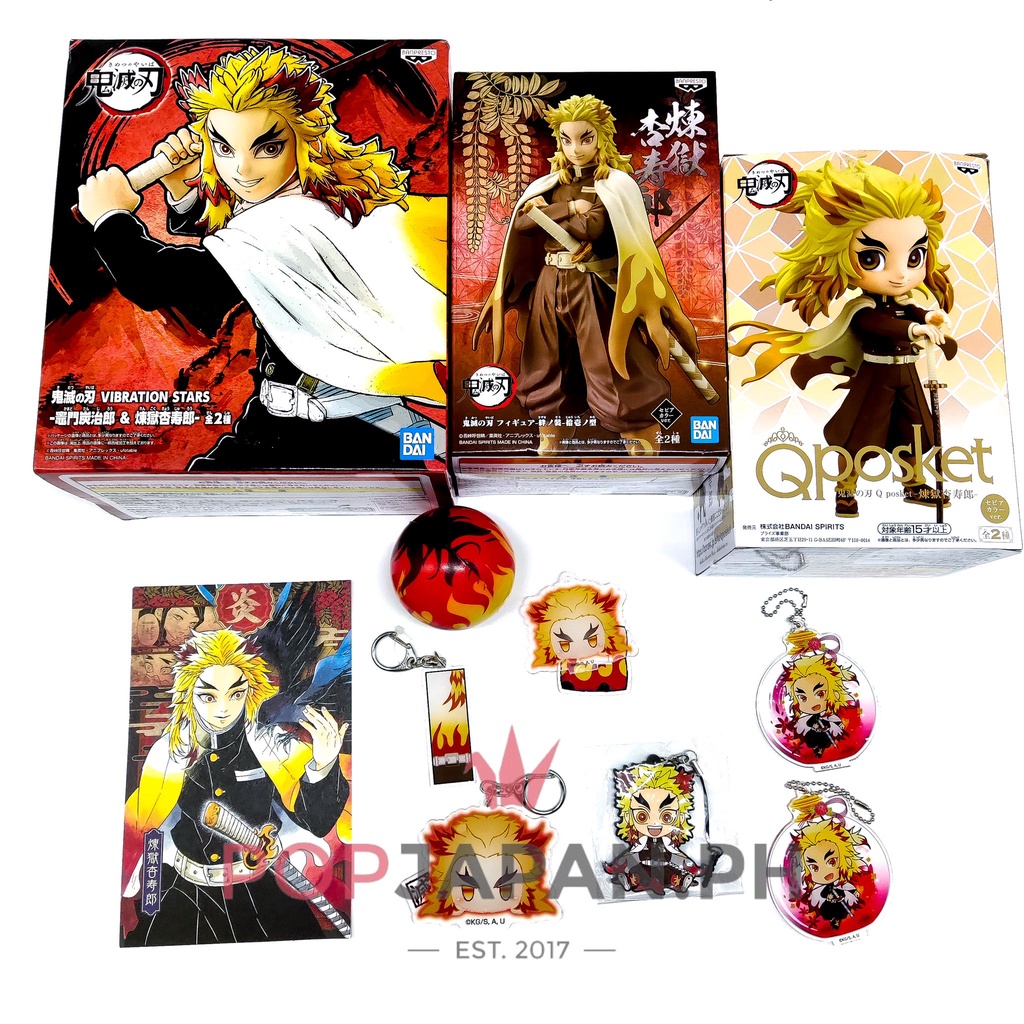 Kimetsu no Yaiba Rengoku Anime Goods Figure Rubber Strap Acrylic ...