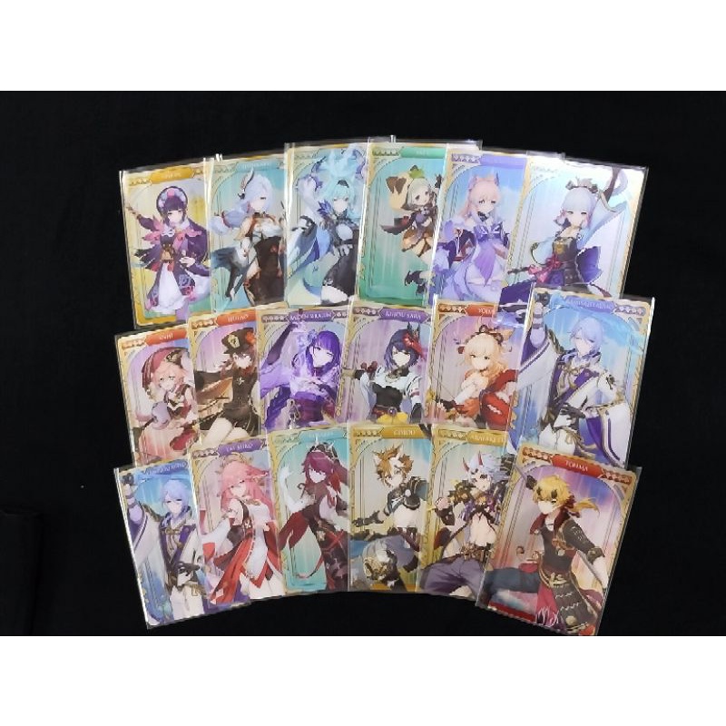 Bandai Genshin Impact Metallic Card Collection Single Cards (Eula ...