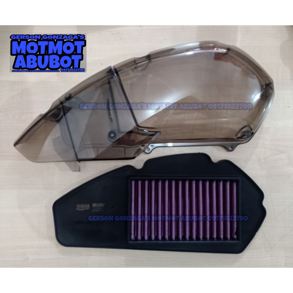 AEROX TRANSPARENT AIRFILTER COVER SET | Shopee Philippines