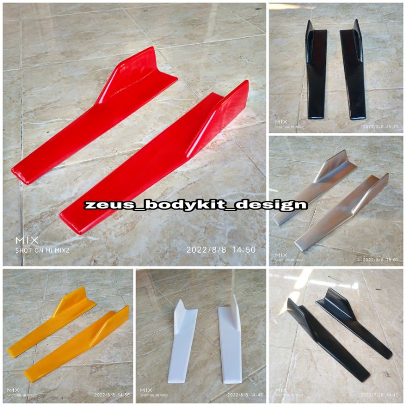 Side Bumper Winglet Side Skirt Universal Right Left | Shopee Philippines