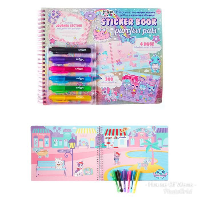 Smiggle Sticker Book puurfect pals | Shopee Philippines