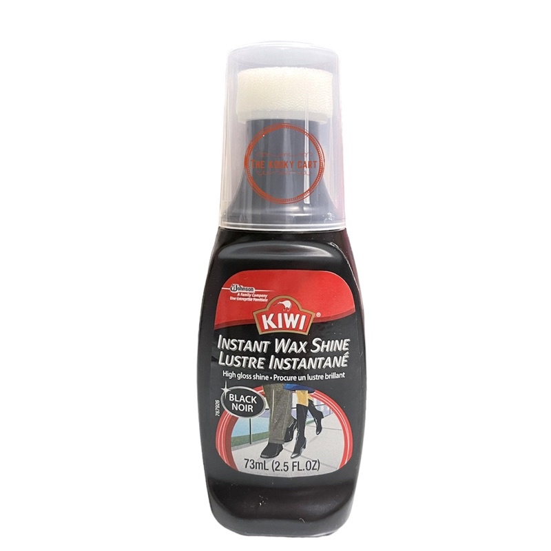 Kiwi Black Noir Instant Wax Shine Polish High Gloss Shine Imported Made ...