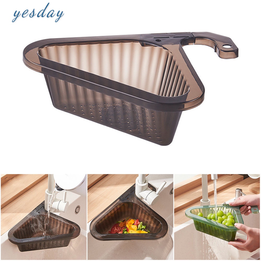 Extendable Sink Strainer Basket Triangular Corner Hanging Sink Food ...