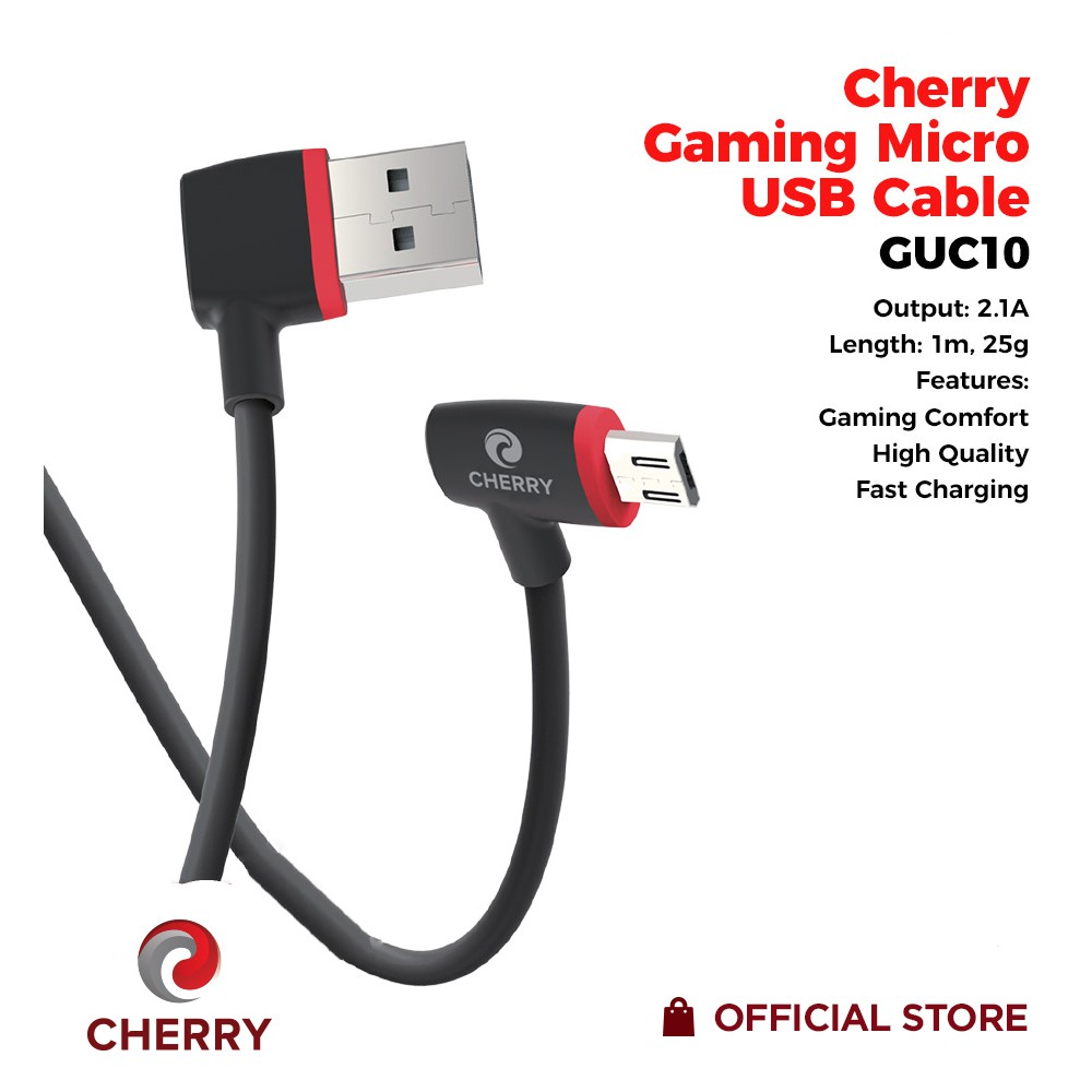Cherry Gaming Charger Micro-USB Cable GUC10 | Shopee Philippines