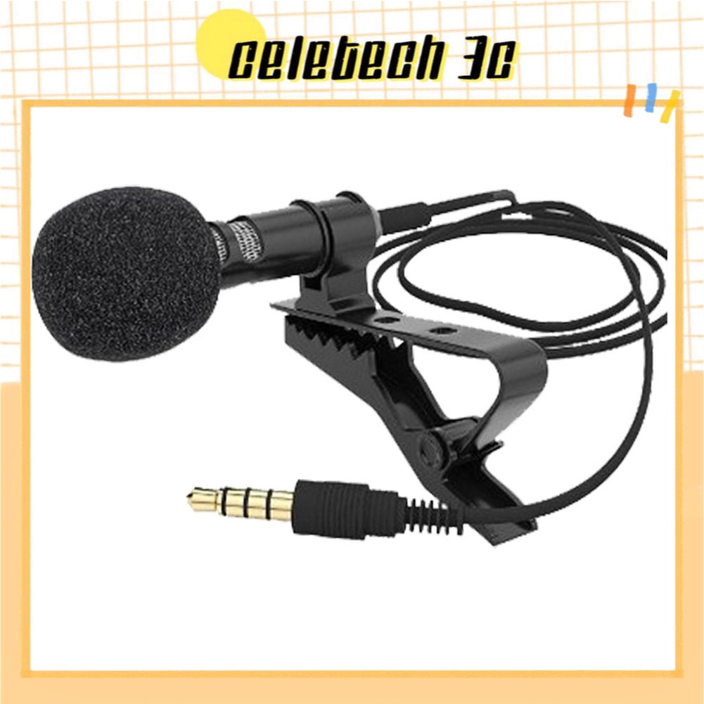 Mic Jepit Clip Microphone Clip Smartphone Laptop Tablet PC Youtube Vlog ...