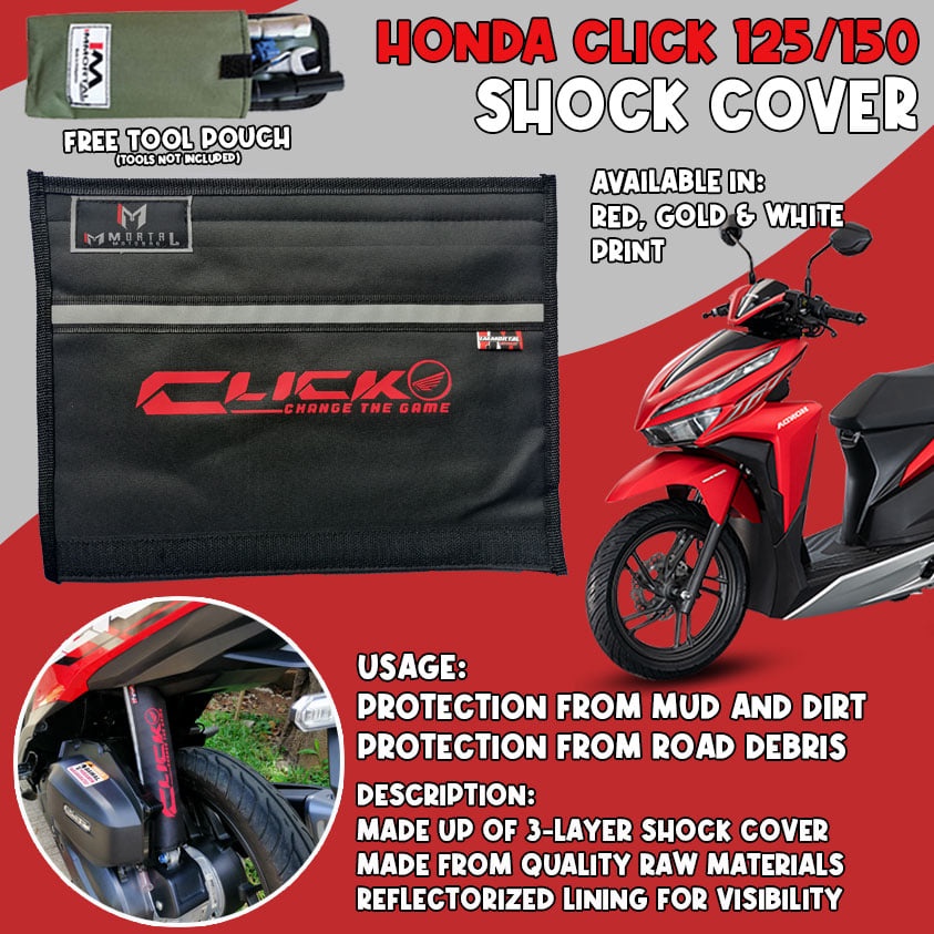 SHOCK COVER FOR HONDA CLICK FREE STICKER | Shopee Philippines