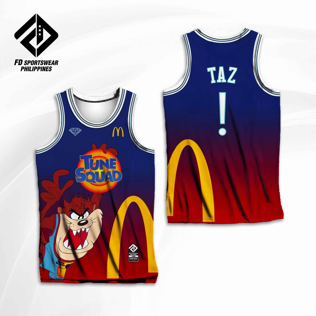 TAZ McDonald’s x Diamond x Space Jam FULL SUBLIMATED JERSEY | Shopee ...