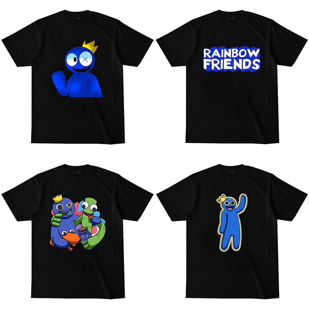 Rainbow Friends Obby Horror Roblox T-shirt For Men Women Black White ...